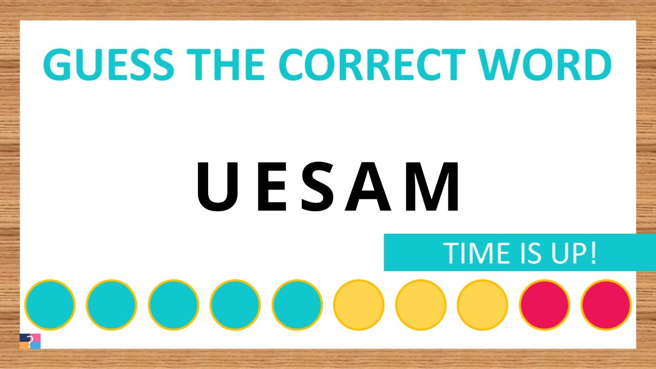 [Scrambled Word Game] Can You Unscramble These Words? 5 Letters - YouTube