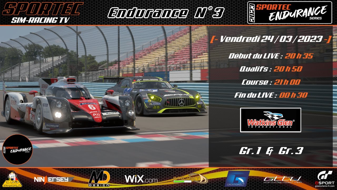 [- SPORTEC Sim-Racing TV -] ENDURANCE SERIES 2023 / MANCHE 3 / SALON A ...
