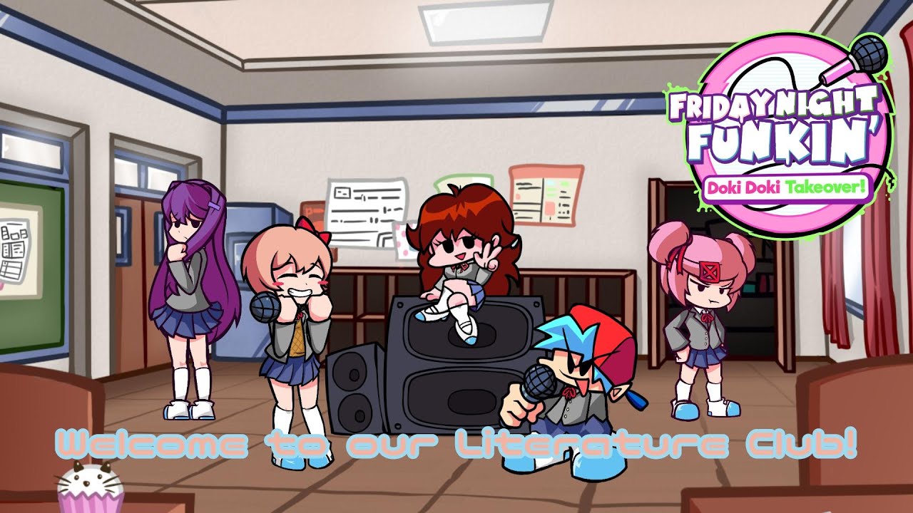 【FNF/DDLC(日本語翻訳) 】文芸部への体験入部！元気な"部長"と共に歌おう！【ゆっくり実況】【FNF:VS Monika + Doki ...
