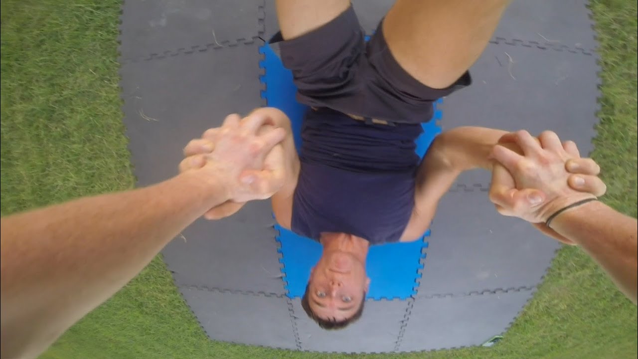 First Person Hand To Hand Sit Up - YouTube