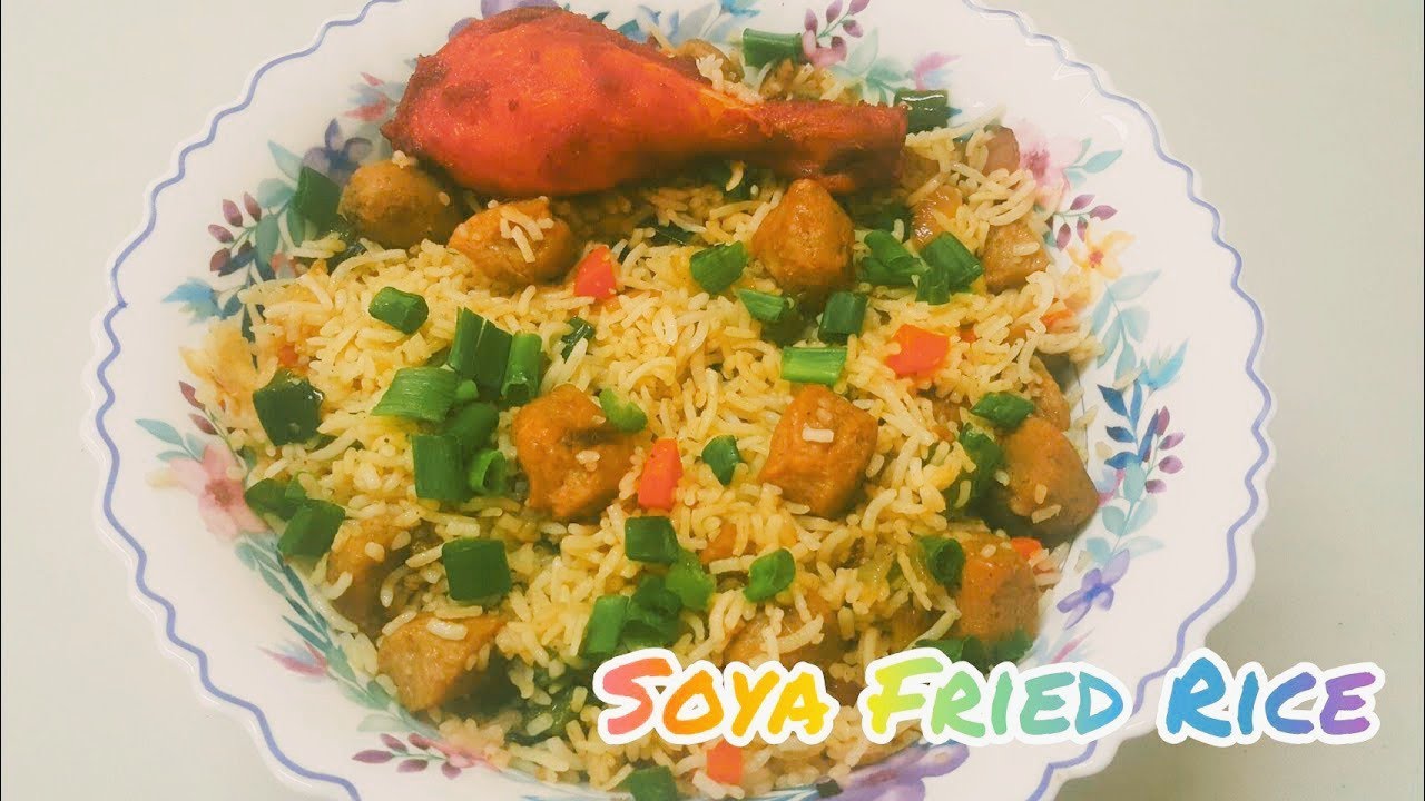 Soya fried rice | soya chunks fried rice | Mercy's Lifestyle - YouTube