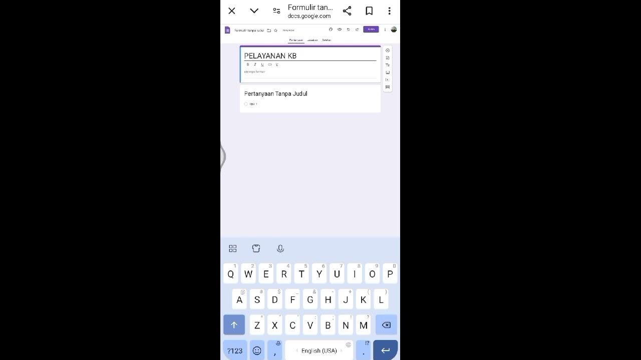 Tutorial membuat google forms - YouTube