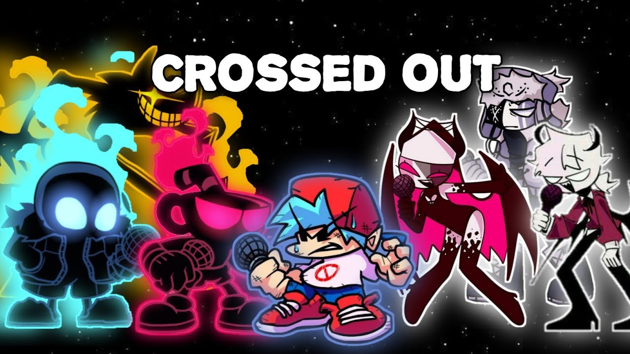 fnf crossed out but mid fight mases and indie cross sing it vs bf - YouTube