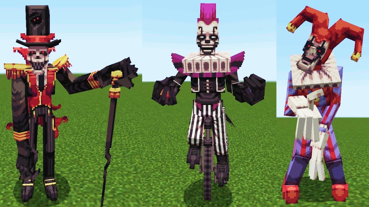 Horror Circus addon in Minecraft PE Bedrock edition - YouTube