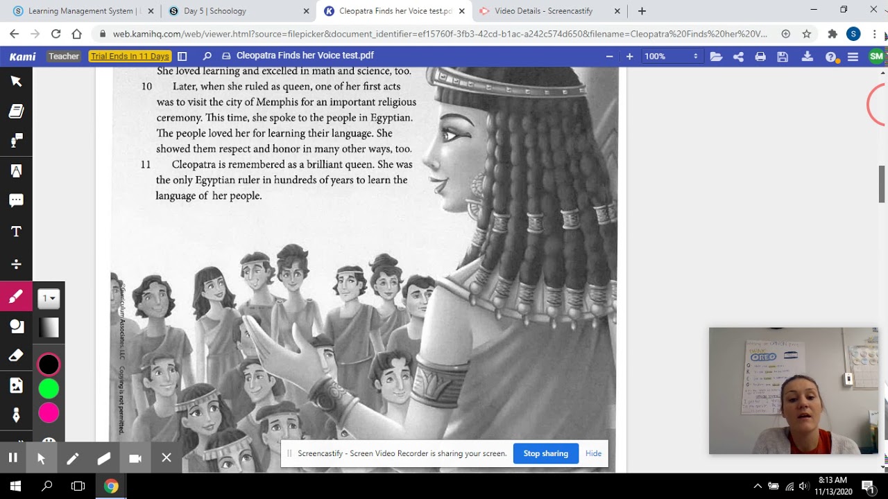 Cleopatra finds her voice 2 - YouTube