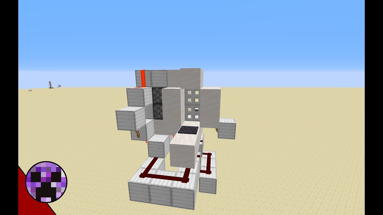 Piston Trapdoor 2x1 Door | Minecraft Redstone Tutorial | Minecraft 1.16 ...