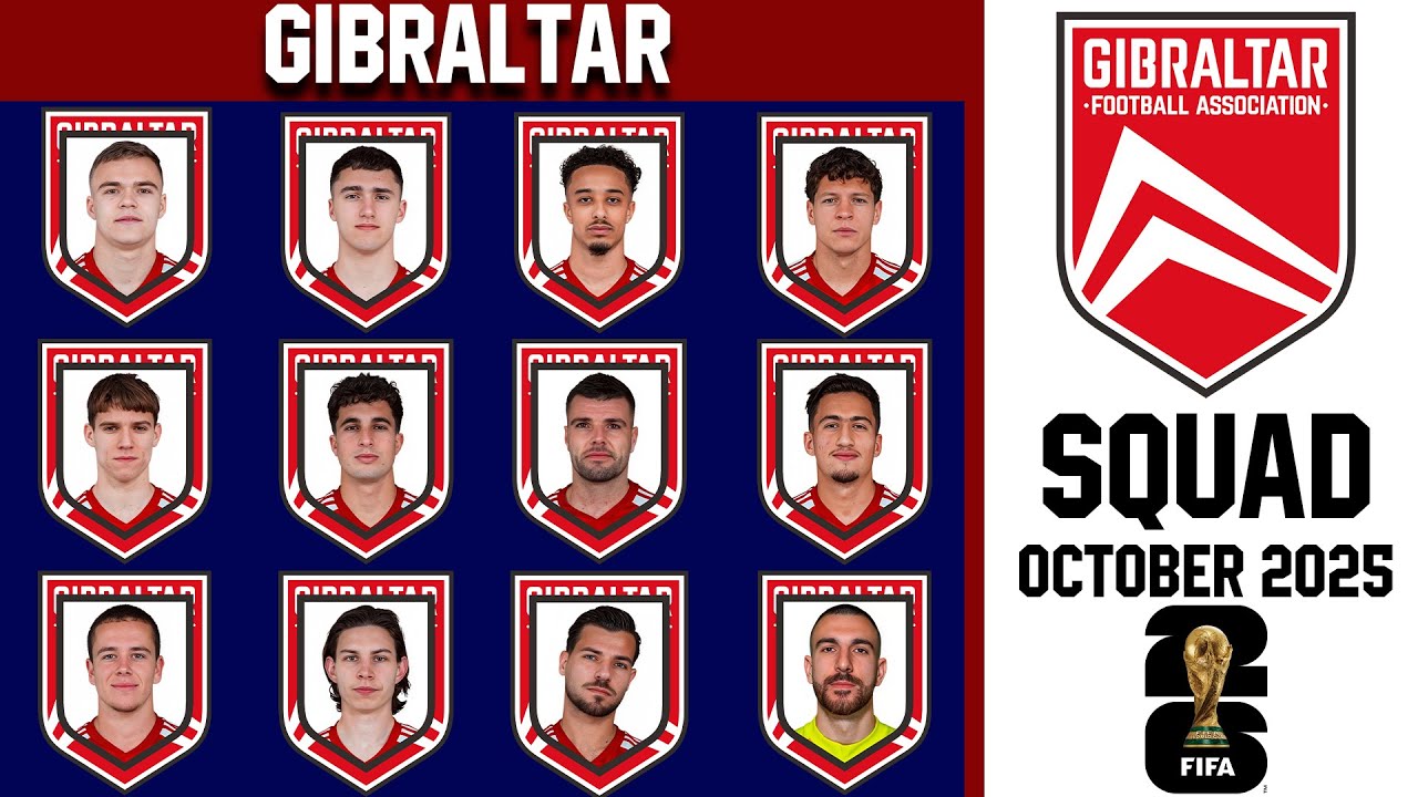 Gibraltar Squad For FIFA World Cup 2026 Qualifiers | Gibraltar Squad ...