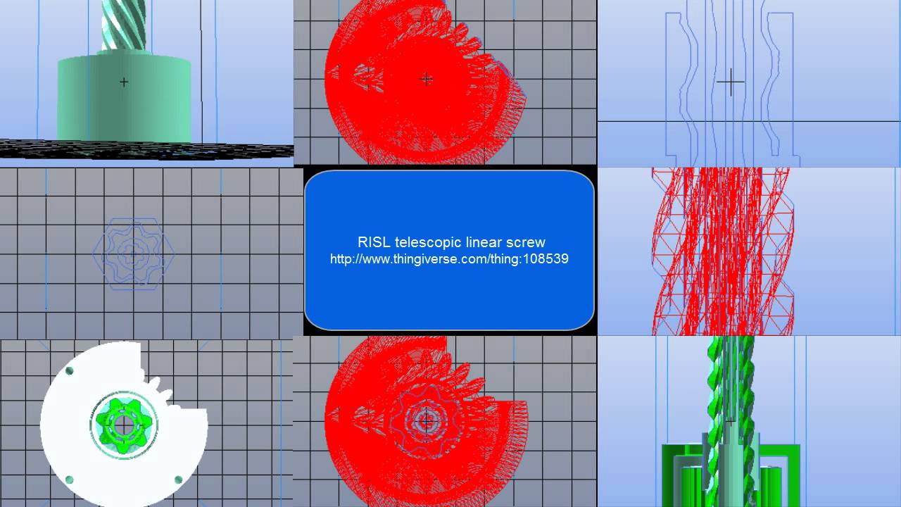 telescopic linear screw 2 - YouTube