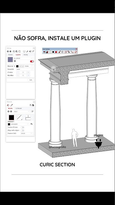 DICA RÁPIDA SKETCHUP | 012 | Plugin Curic Section | #shorts - YouTube