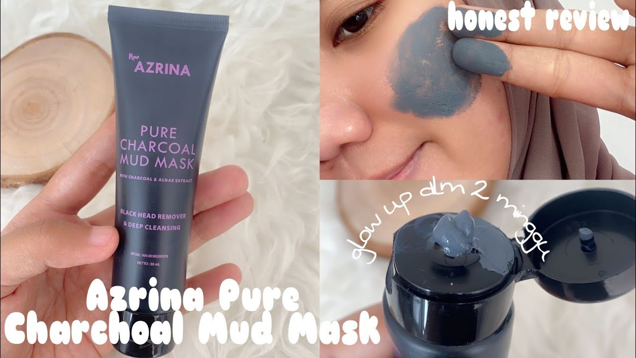 REVIEW MASKER VIRAL NOMOR 1 DI TIKTOK AZRINA PURE CHARCOAL MUD MASK ...