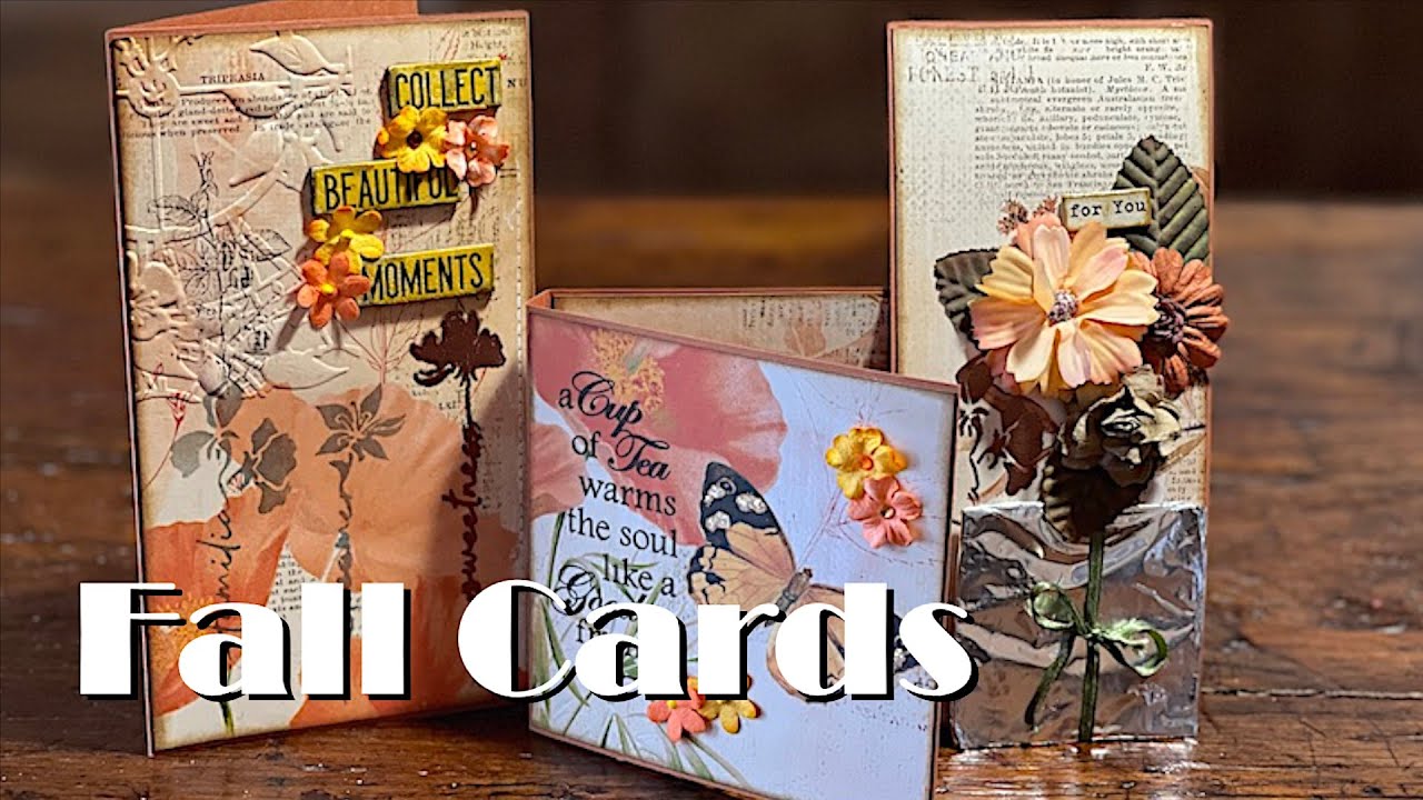 Three Fall Cards, One Sheet of Paper | Craft tips to keep it simple ...