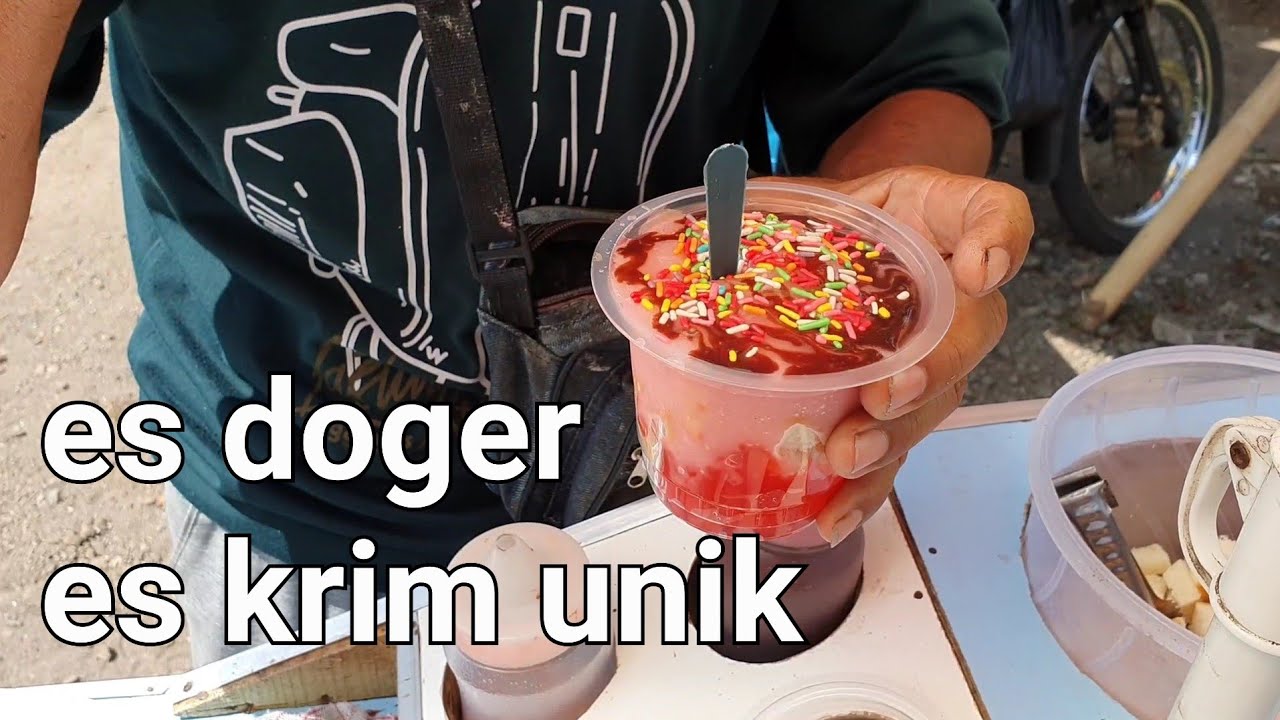 es doger kelapa muda, jajanan unik indonesian street food asian ...