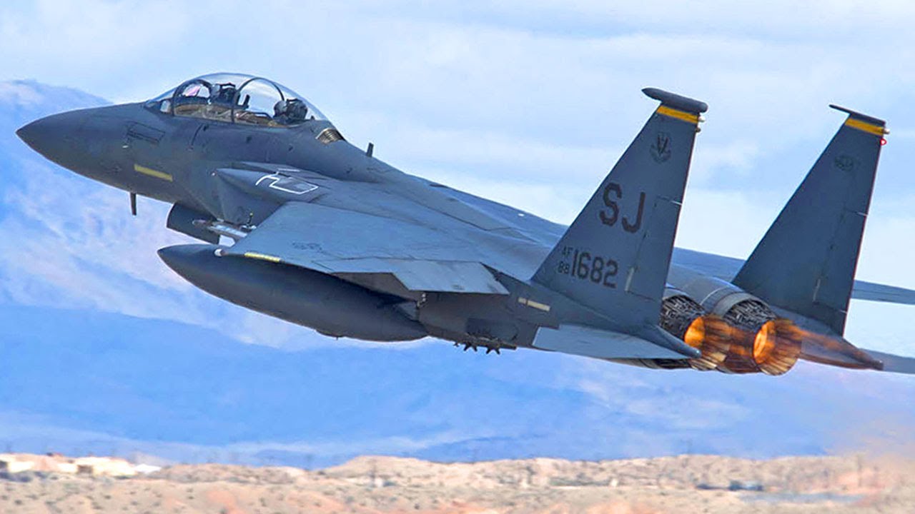 Fighter Jet in Action, Airmen Prepare the Aircrafts, Take Off and ...