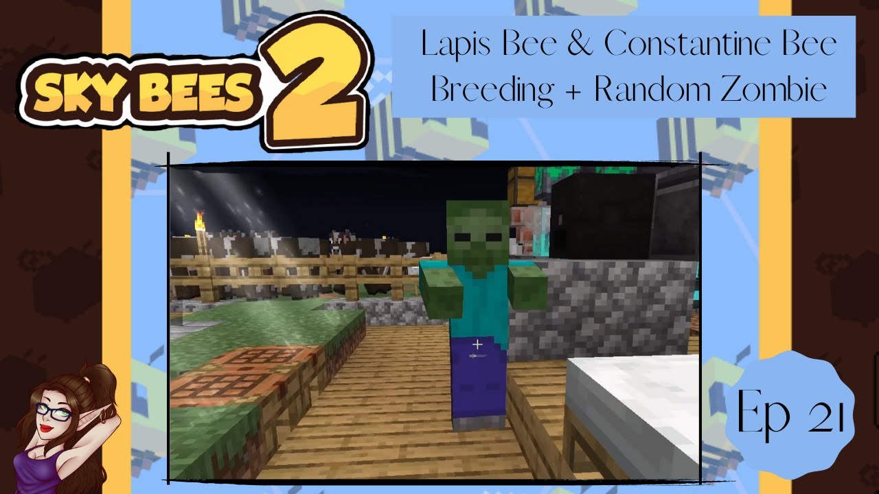 Sky Bees 2 Modpack~ Ep 21 Bee Breeding, Random Zombie & Video ERROR ~ Minecraft 1.16.5 Pack ...
