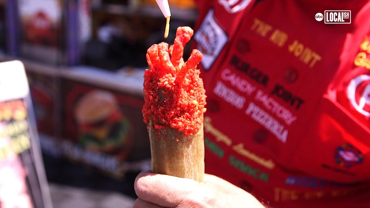 Flamin' Hot Pickle and a Corn Dog Taco | Bite Size - YouTube