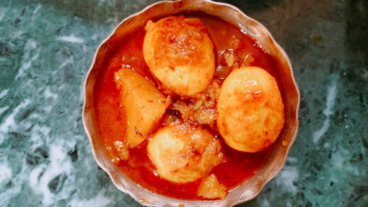 ডিম আলুর ঝোল | Dimer jhol recipe | Egg curry with potato Bengali style ...