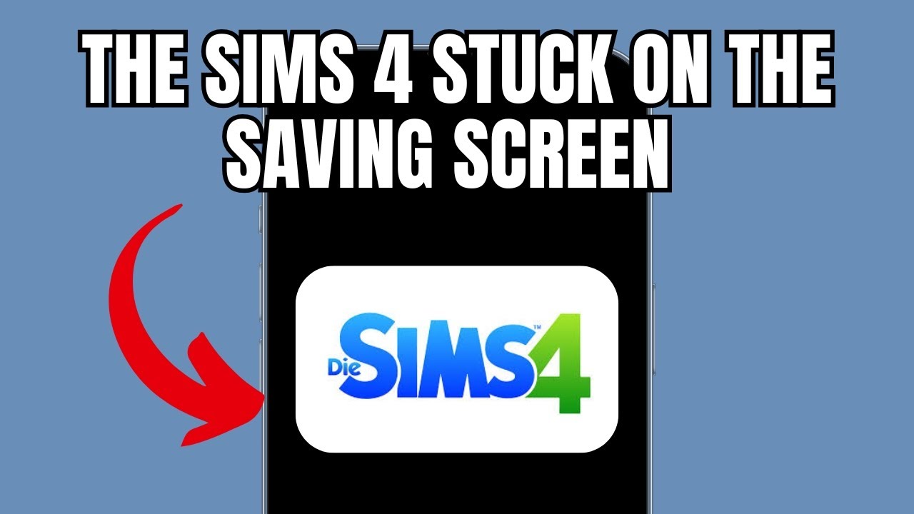 The sims 4 stuck on the saving screen (Quick fix) - YouTube