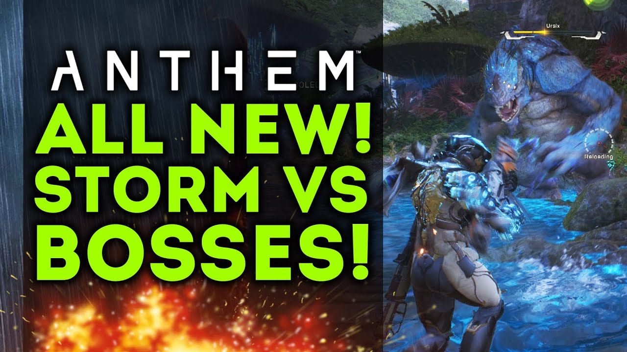 Anthem - All New Storm vs Bosses Gameplay in Free Roam! Tough Enemies ...