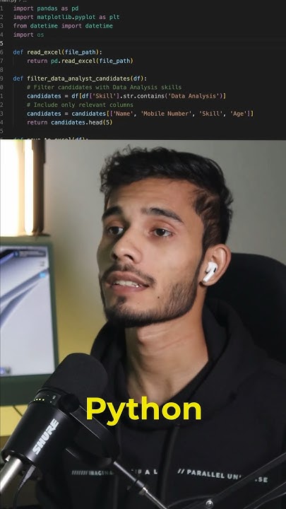 #resume short listing project in #pythonprogramming - YouTube