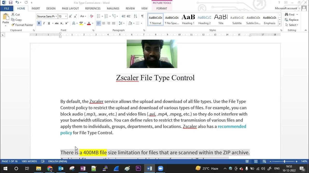Zscaler File Type Control - YouTube