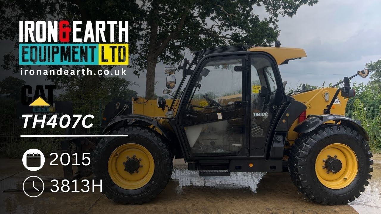 2015 CAT TH407C 7m Telehandler - YouTube