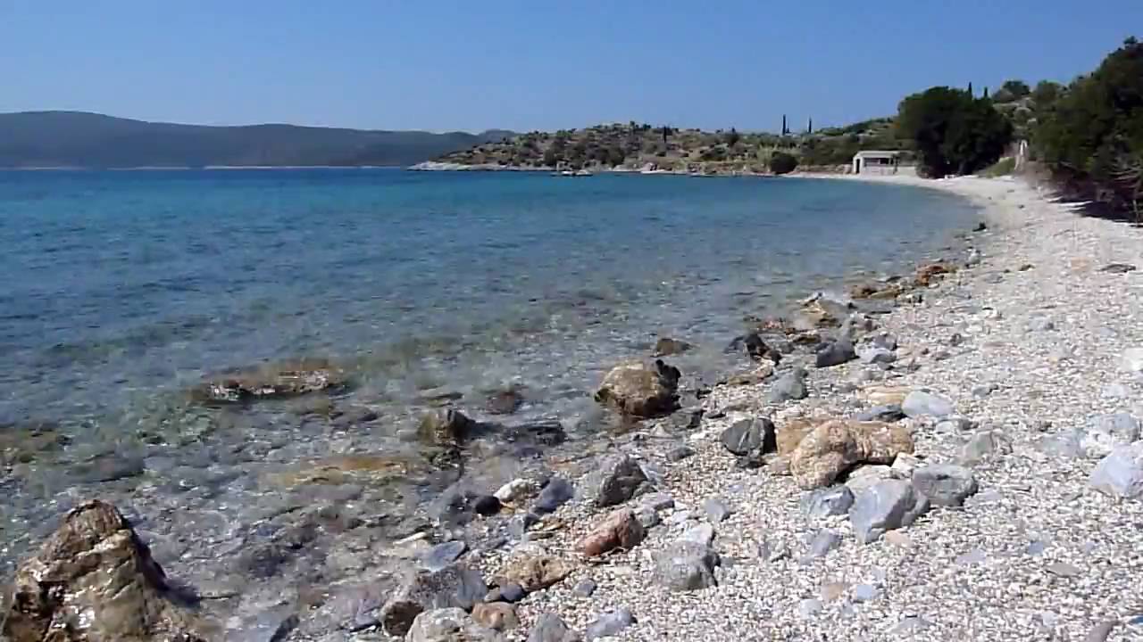 30 seconds Samos: lonely beach in the south-east & strait of Samos ...