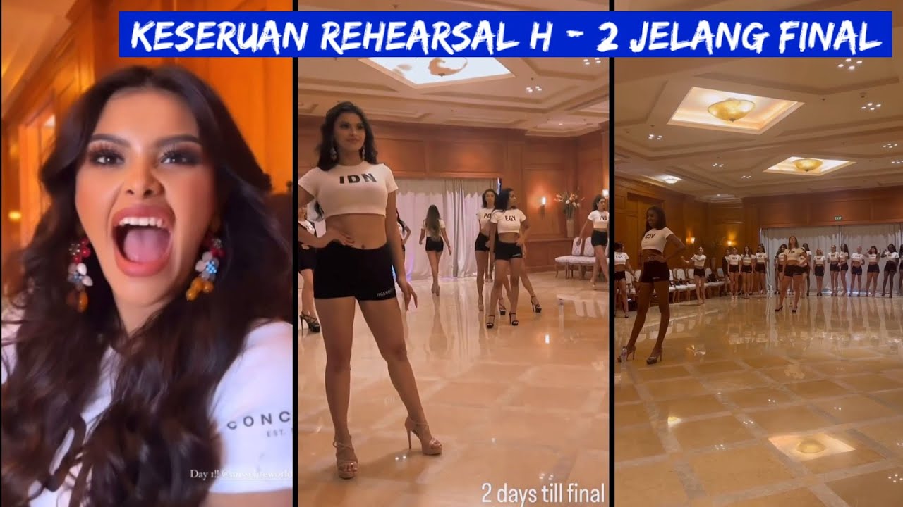 FUN REHEARSAL..Day 8 Tawana Sheldrick di Miss Elite World 2024 - YouTube