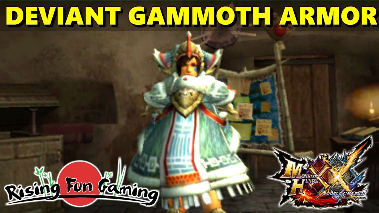 Monster Hunter XX: Deviant Gammoth Armor Overview (Blademaster & Gunner ...