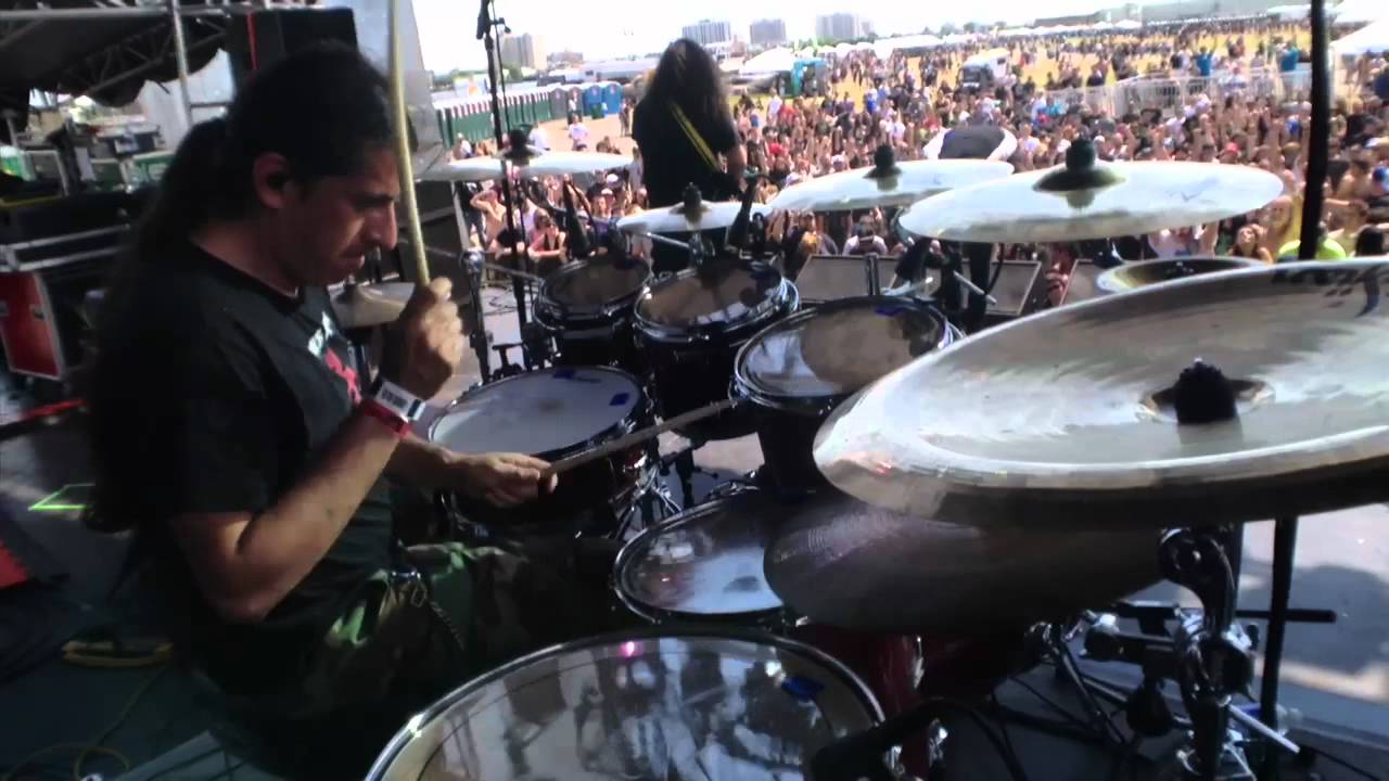 Landmine Marathon Drum Cam "Red Days" Live @ Orion Music + More Fest ...