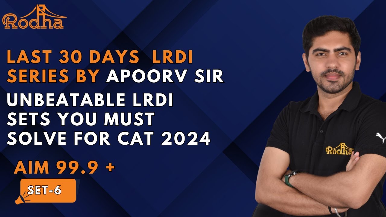 Unbeatable LRDI Sets You Must Solve for CAT 2024 || LRDI || Set- 6 ...