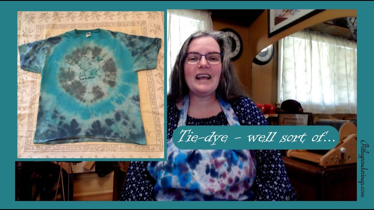 Tie-dye, well sort of... more random dyeing, this time with cotton ...