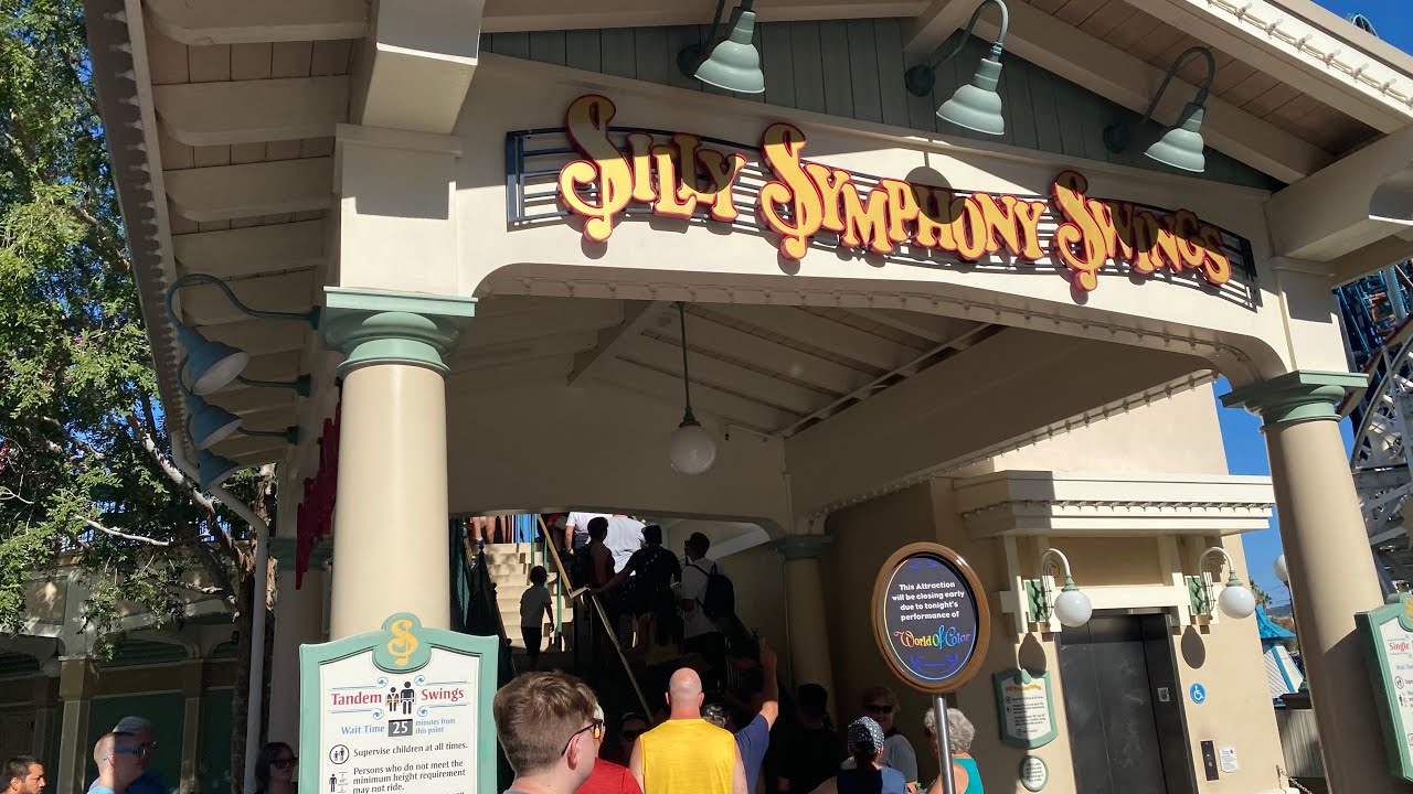 Silly Symphony Swings Full Ride Disney California Adventure 2024 - YouTube