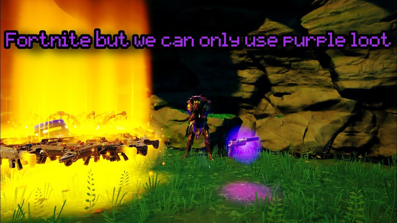 Fortnite, but we can only use purple loot. - YouTube