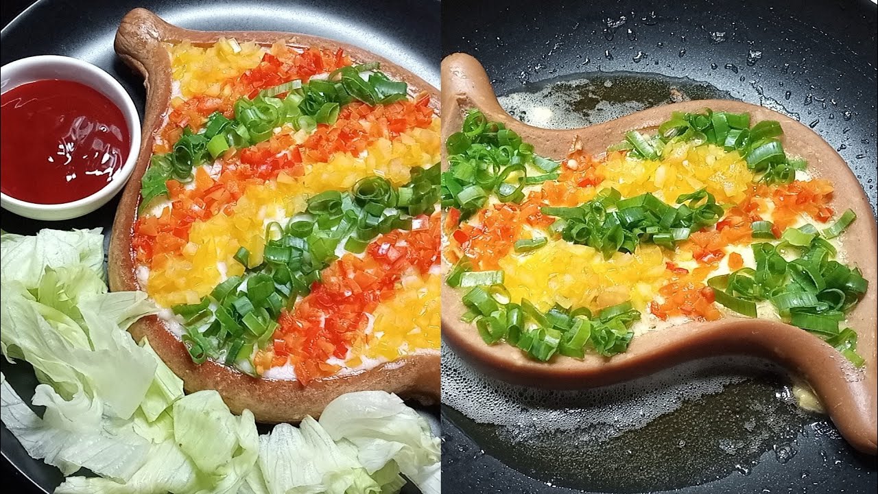Hotdog and Egg Yummy Recipe - YouTube