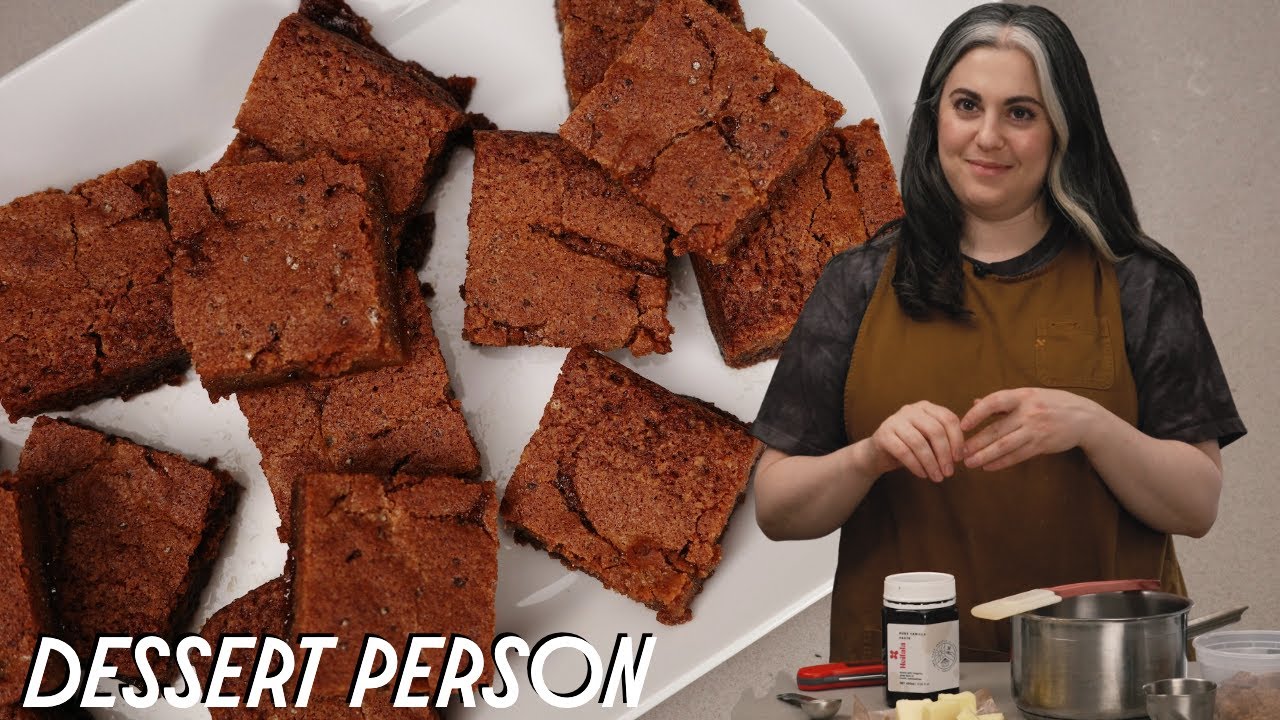 Claire Saffitz Bakes Delicious Butterscotch Blondies Recipe | Dessert ...