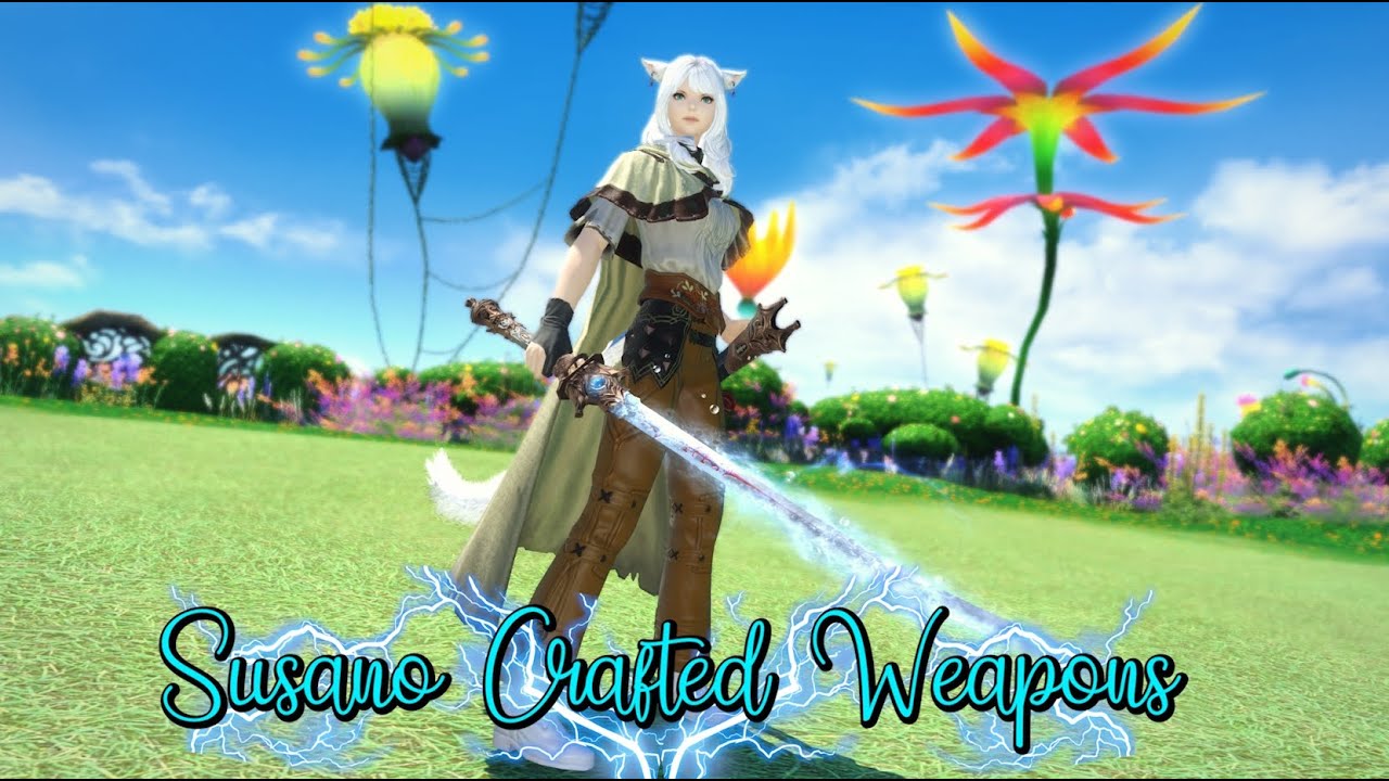 FFXIV: Susano Crafted Weapons - Previews & My Opinions - YouTube