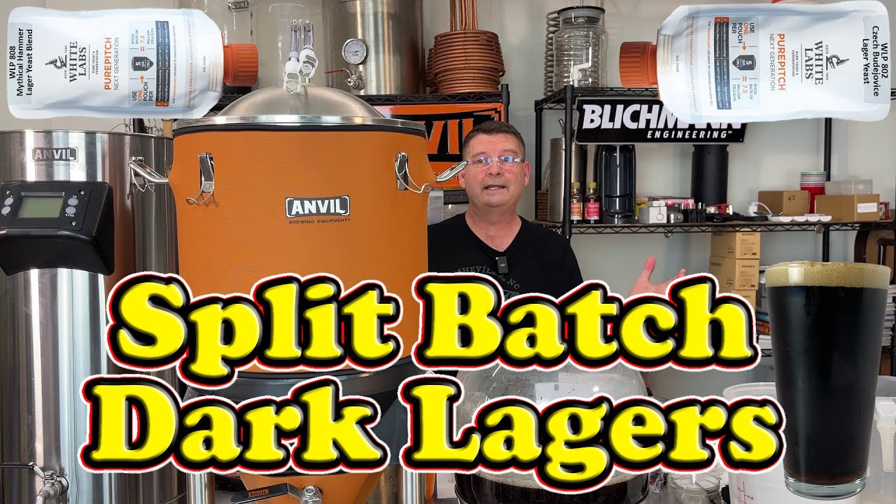 Brewing a Dark Lager split batch on the Anvil Foundry to compare two ...