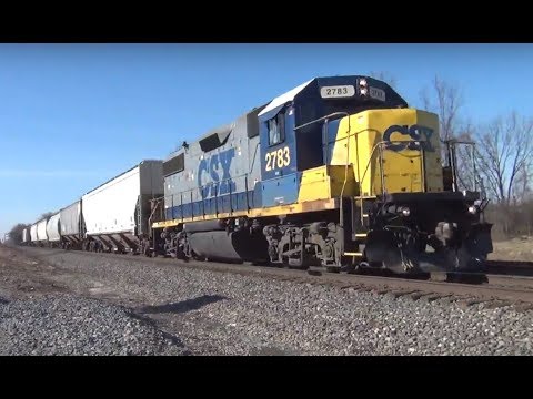 CSX 2783 Clean YN2 GP38-2 on D743 Local CSX Toledo Subdivision Cairo Ohio - YouTube