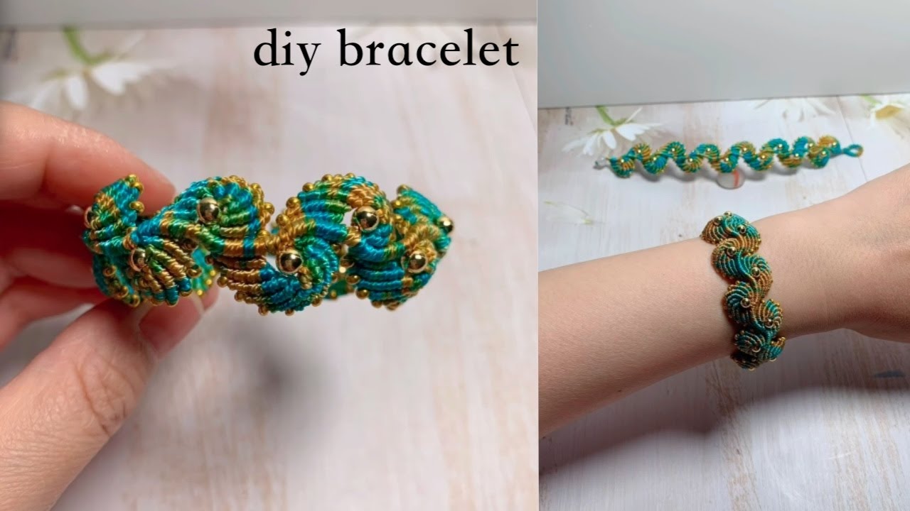 how to make a cool bracelet｜beautiful bracelet with thread｜cute ...