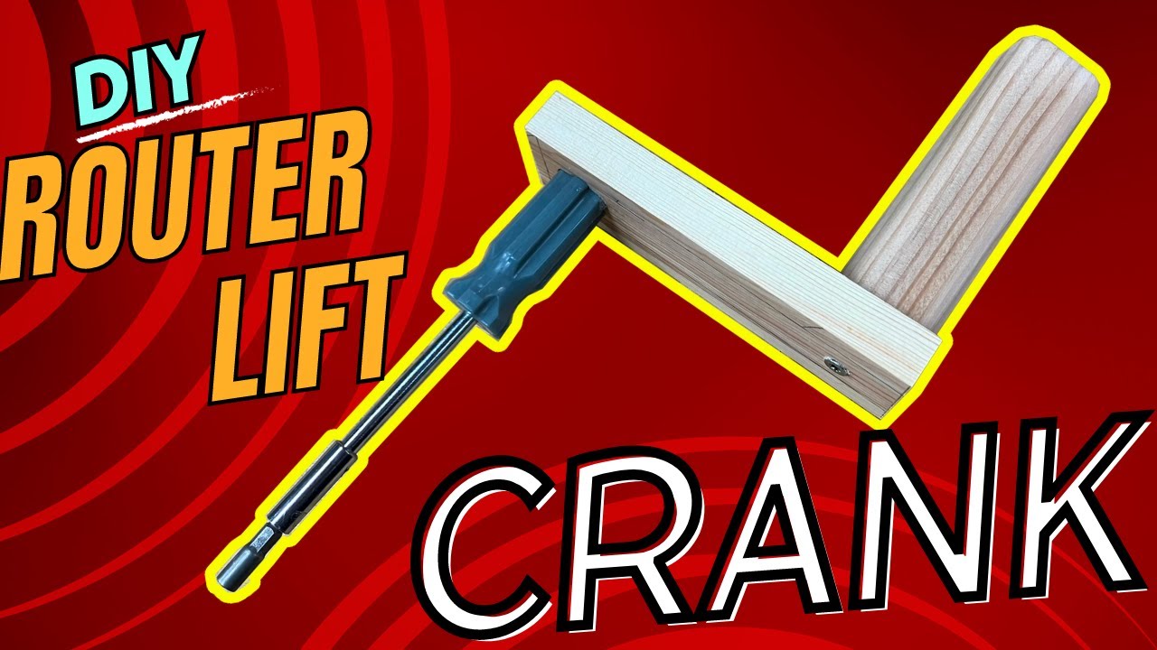 DIY Router Lift Crank - YouTube