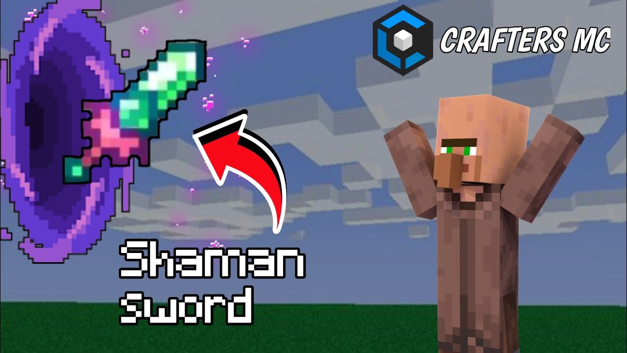 Minecraft crafters mc | shaman sword| #craftersmcskyblock #craftersmc # ...