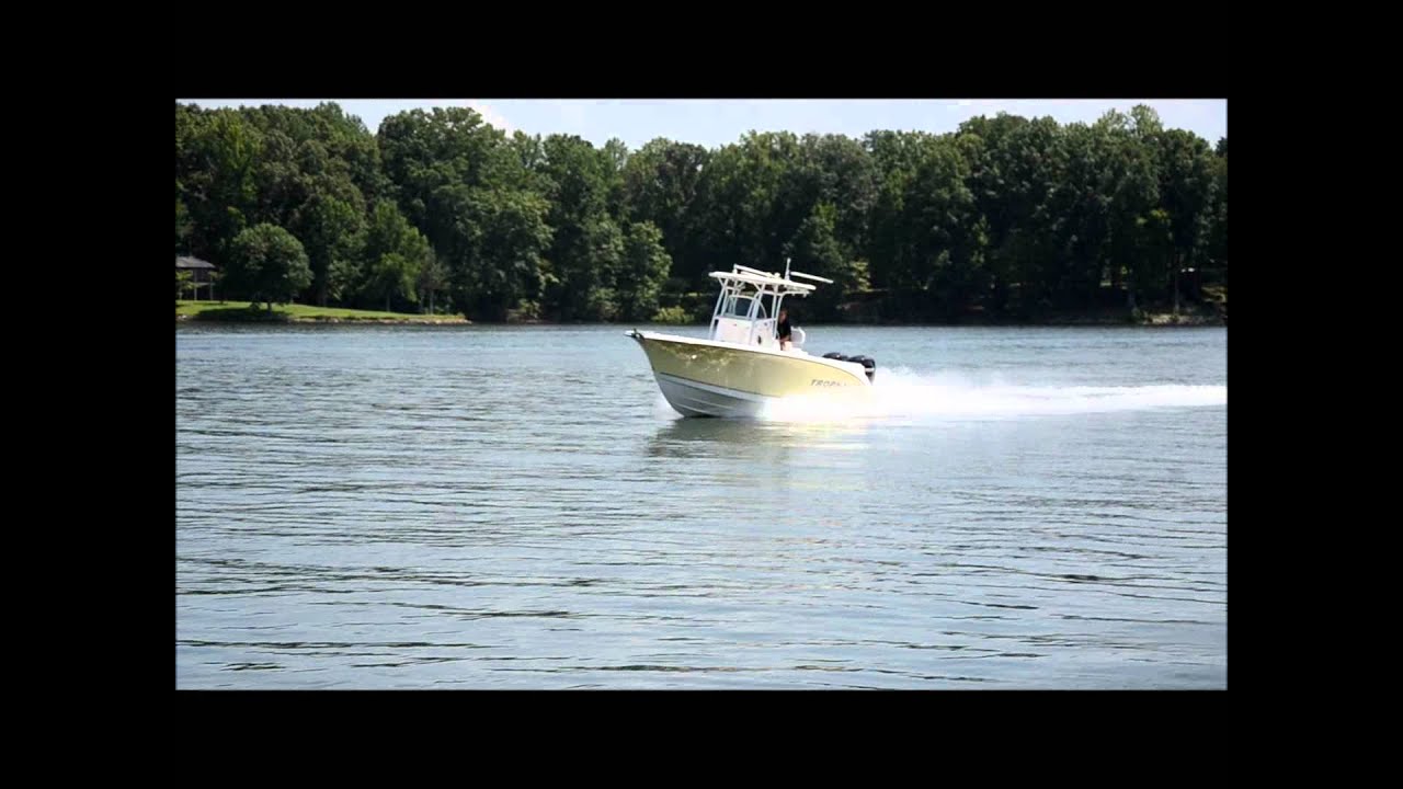 2007 Trophy 2503 Center Console Lake Trial - YouTube