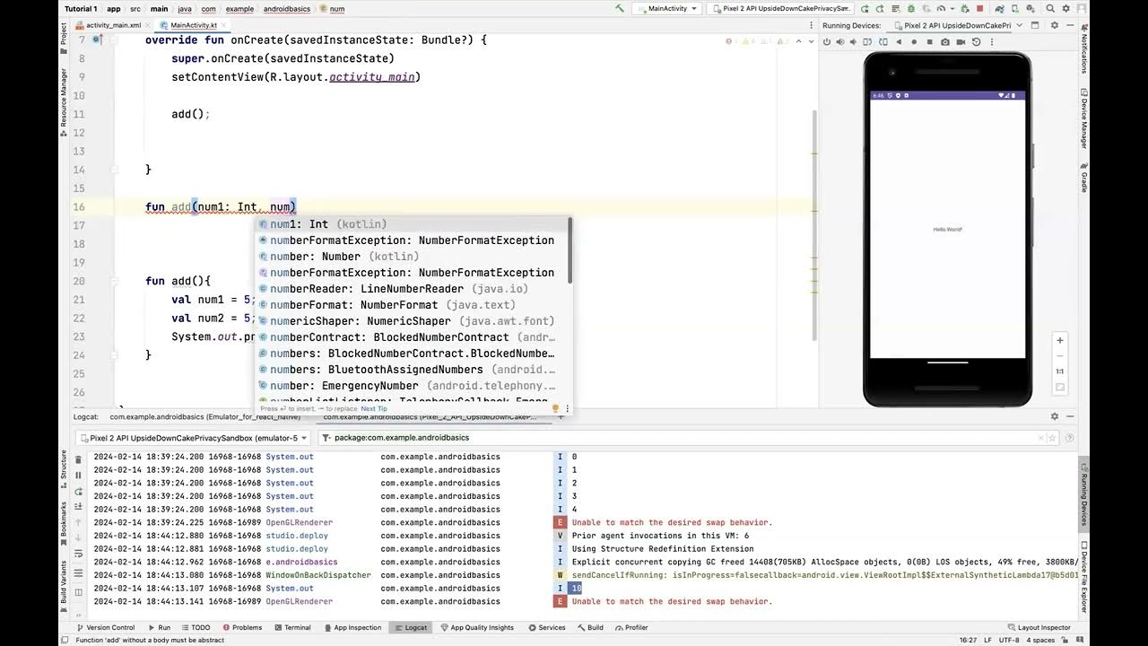 Kotlin Tutorials 4 Functions - YouTube
