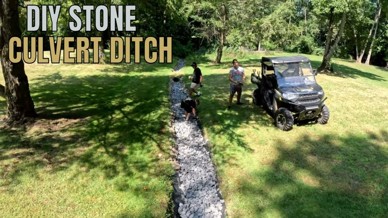 AESTHETICALLY PLEASING DIY CULVERT DITCH - YouTube