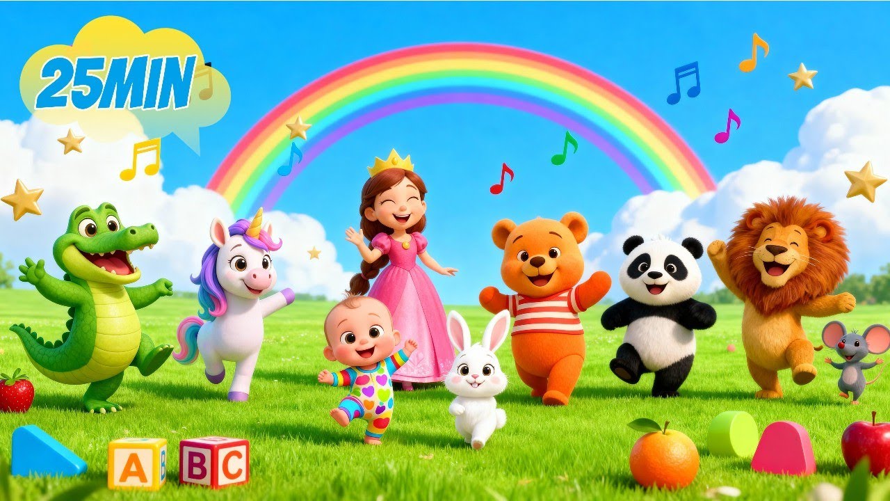 25 min de Comptines 🎶 | Compilation Pour Enfants – Zizu Comptines - YouTube