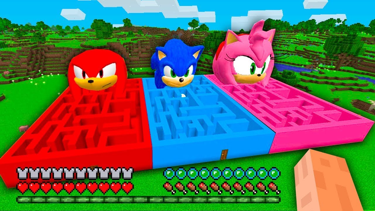 I found BIGGEST MAZE MONSTER OF ALL SONIC KNUCKLES AMY ROSE SUPER SONIC ...
