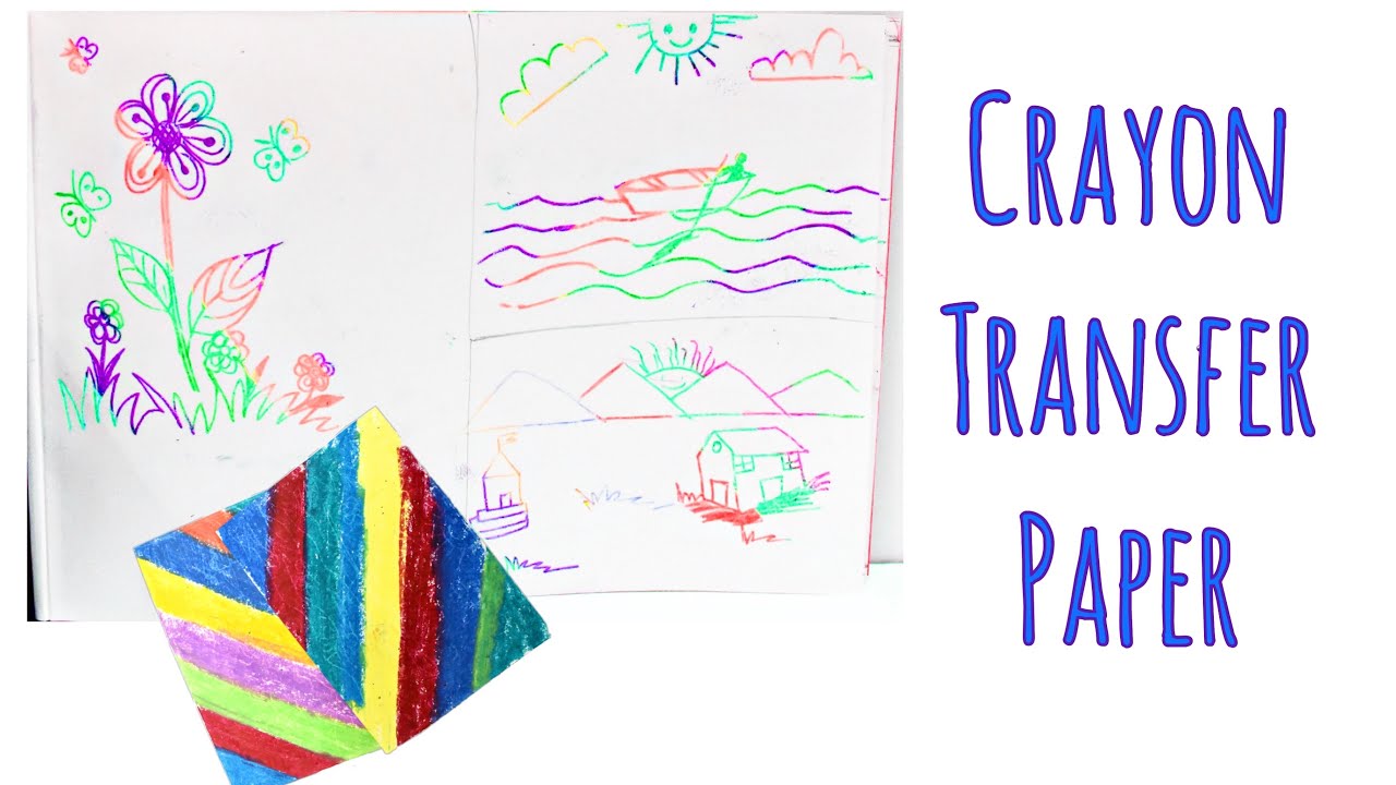 How to make Crayon Transfer Paper - YouTube