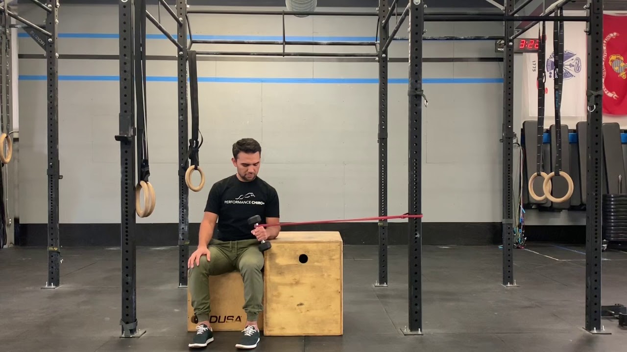 Forearm Pronation Band & Weight Resisted - YouTube