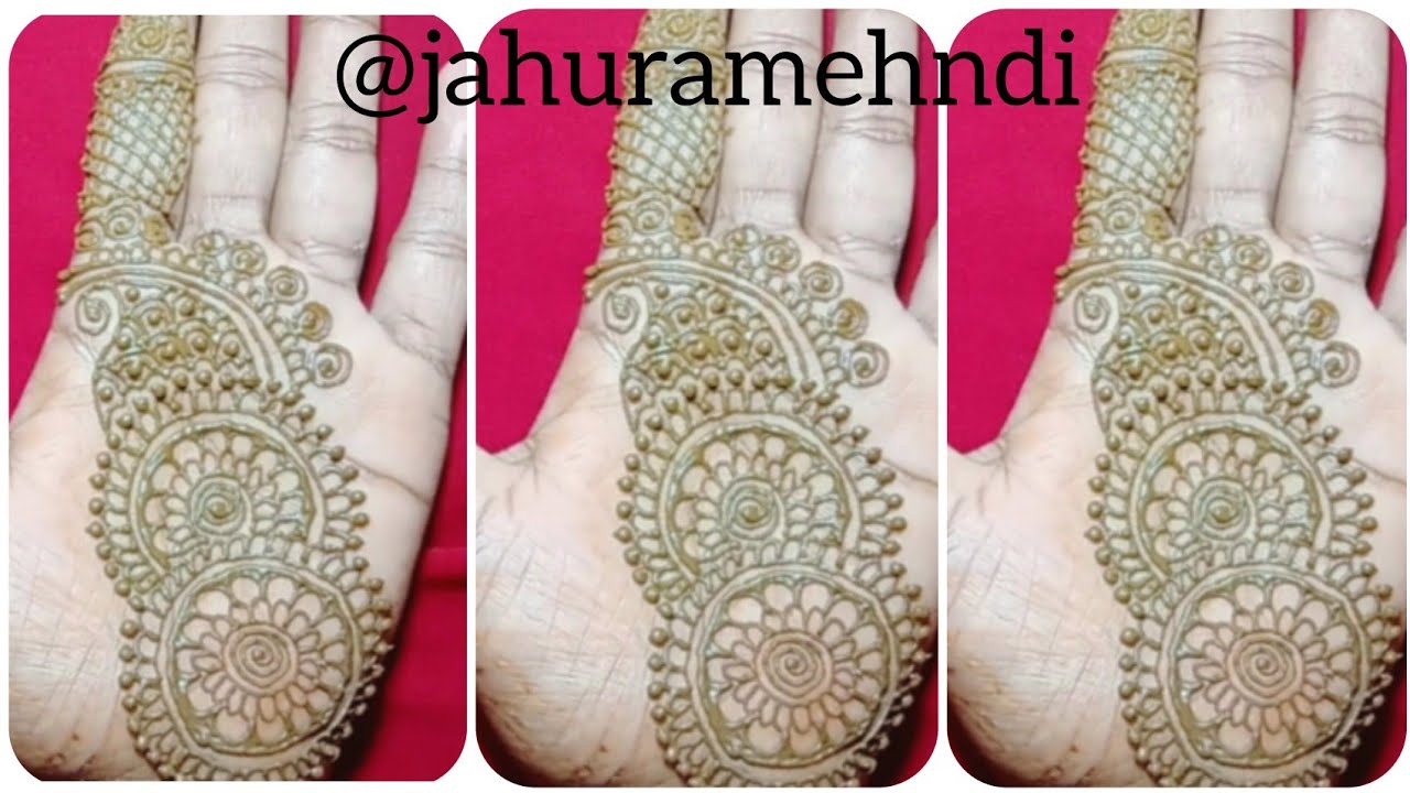 Simple Heena Design , Latest Mehndi Design 2024 @Jahuramehndi - YouTube