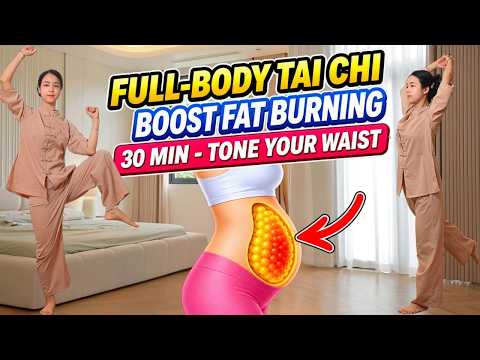 30-Min Full-Body Tai Chi 💪 Boost Fat Burning, Tone Your Waist & Relax Your Back